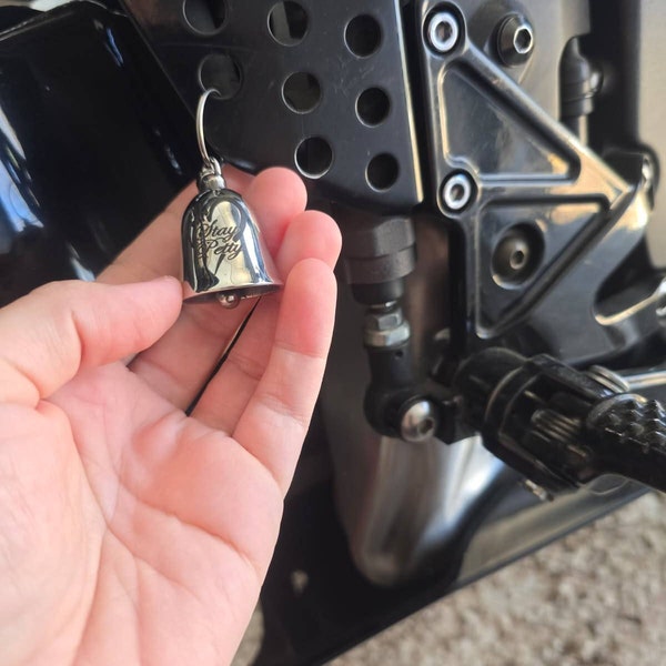 Custom Engraved Stainless Steel Guardian Bell - Personalized Motorcycle ...