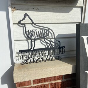 German Shepherd Sign, Metal Wall Art, Dog Lover Gift, Dog Mom, Metal ...