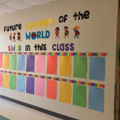 THE FUTURE OF the World Bulletin Board Kit Letters Classroom Decoration ...