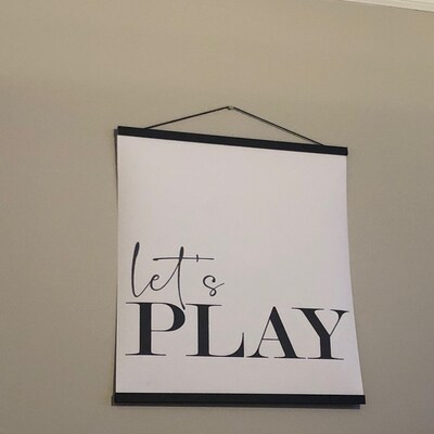 Let's Play Sign-let's Play Printable-playroom - Etsy Canada