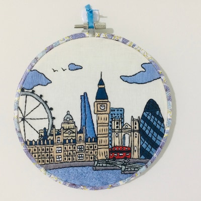London, United Kingdom. Hand Embroidery Pattern PDF. Diy.embroidery ...