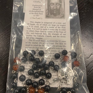 HOLY FACE of JESUS Set of 3 Laminated Bookmarks and 3 Note Cards With 3 ...