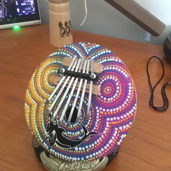 7 Key Finger Piano Kalimba Coconut Shell Thumb Musical Instrument Hand ...