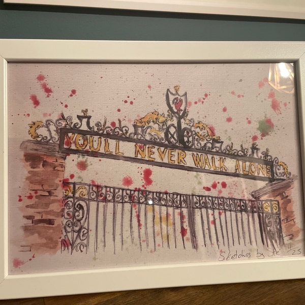 Shankly Gate Watercolor Art Print - Etsy
