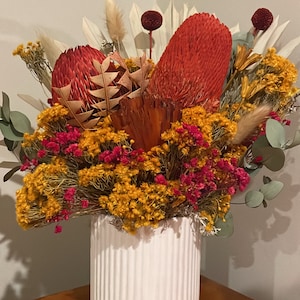 Australian Native Preserved Flower Centrepiece Dried Floral Arrangement ...