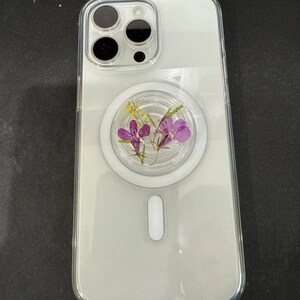 Real Forget-me-not Flower Phone Grip Holder Handmade Real - Etsy