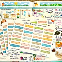 Period Tracker Planner Stickers Functional Planner Stickers - Etsy