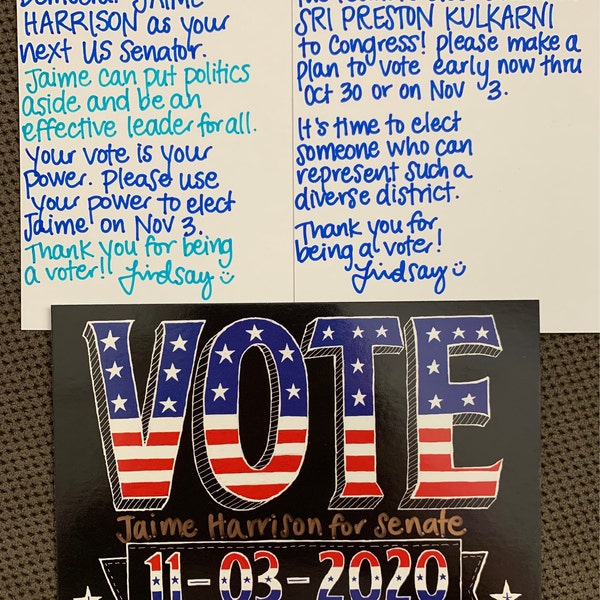 Your Vote is Powerful, Voter Engagement Postcards, Blank Backside - Etsy