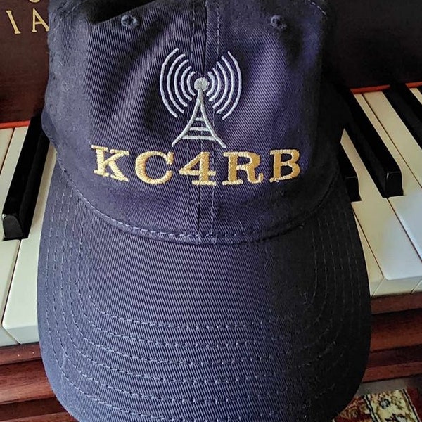 Custom Embroidered Hats / Caps, "ham RADIO Hat" With Radio Active and ...