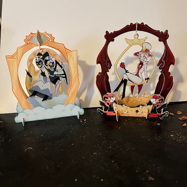 Adam and Lute - Hazbin Hotel Paper Craft Standee - Etsy