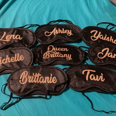 Slumber Party Sleep Eye Mask Bachelorette Sleep Eye Mask - Etsy