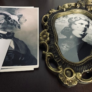 The Grief Handmade Baroque Frame, Complete With Prints, Glass and Metal ...