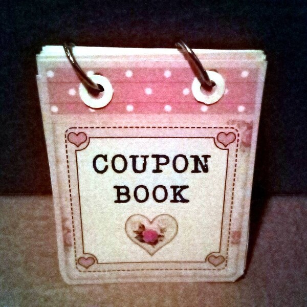 Valentine Coupon Book Love Coupons Ticket Booklet Romantic Valentines ...