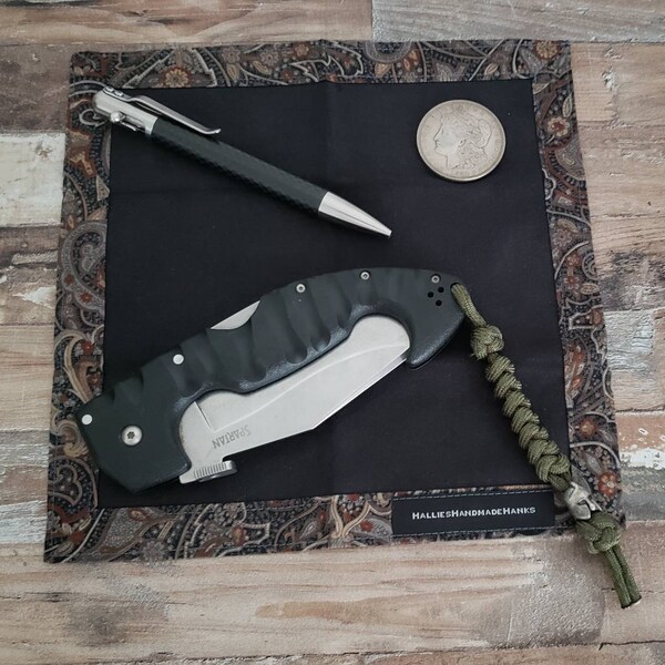 EDC Hank Topography Themed Hank Men's Handkerchief Women's Handkerchief ...