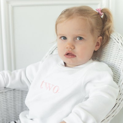 Personalised Birthday Jumper Embroidered 1st Birthday Top - Etsy