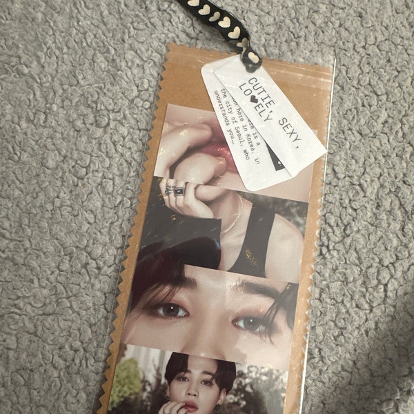 BTS Jimin Bookmark - Etsy