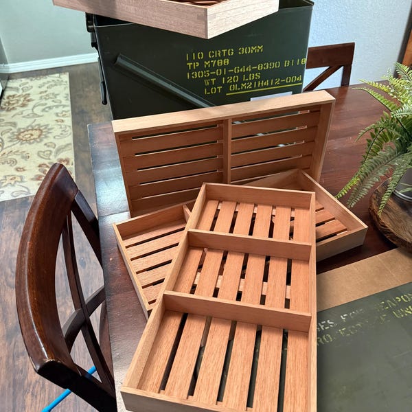 Spanish Cedar Cigar Humidor Cabinet Trays (1.8"-2" Tall) - Etsy