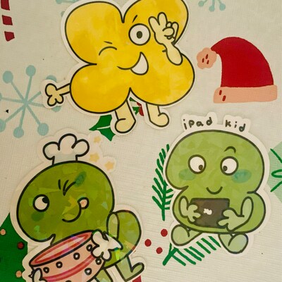 TWO TPOT Bfdi Holographic Sticker - Etsy