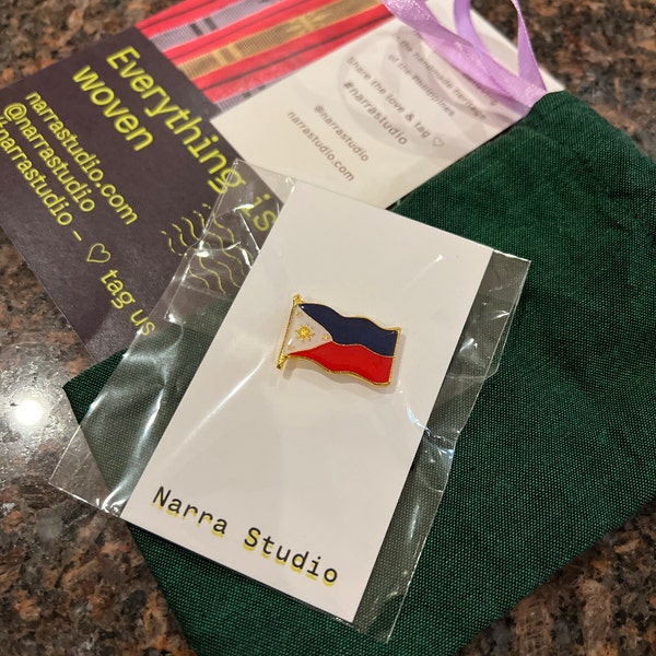 Philippine Flag Enamel Pin - Etsy