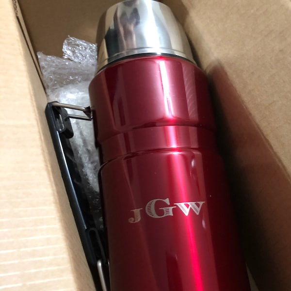 Engraved Thermos Stainless King 40oz Beverage Bottle - Personalized ...