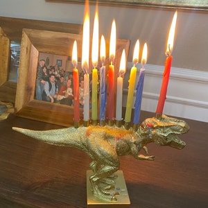 Dinosaur Menorah | Etsy