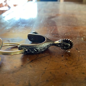 LEATHER CONCHO WESTERN Key Ring Dark Brown - Etsy