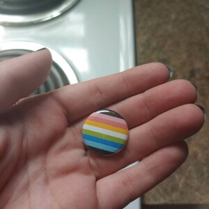 Bigender Pride Flag Pin Round Circle Button 1 Pin | Etsy