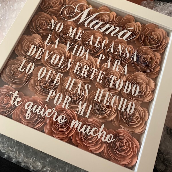 Customizable Shadow Box Mom Birthday Gift Love Mothers Day Gift Room ...