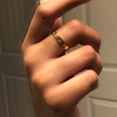 Halloween Ring Scary Face Ring Gold Halloween Ring Silver Halloween ...