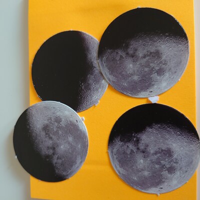 Moon Stickers, Moon Phase Stickers, Space Stickers, Moon Sticker Pack ...