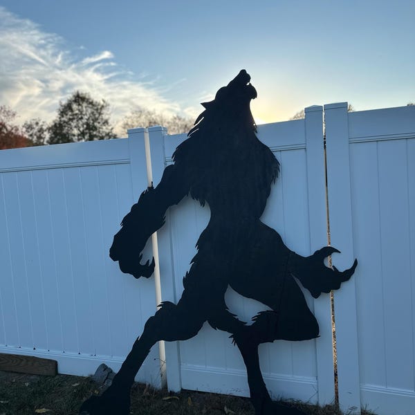 8ft Werewolf Template When Made. Printable Trace and Cut Halloween ...