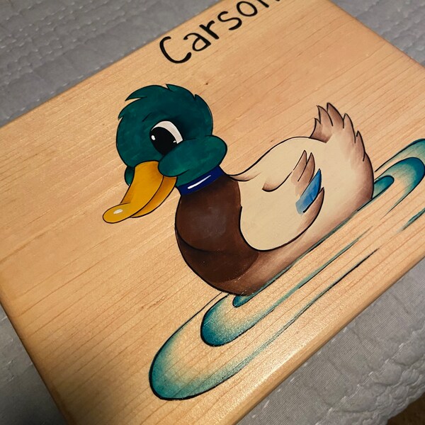 Step Stool, Kids Step Stool, Duck Personalized Children's Step Stool ...