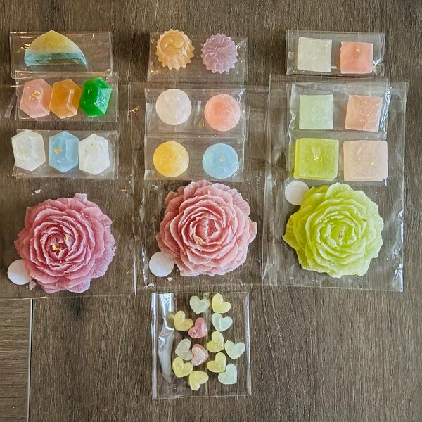 Kohakutou Peony Rose Edible Crystal Candy, Japanese Wagashi || Edible ...