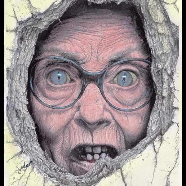 50 Tiny Terrors - Grayscale Colored Pencil Coloring Book ...