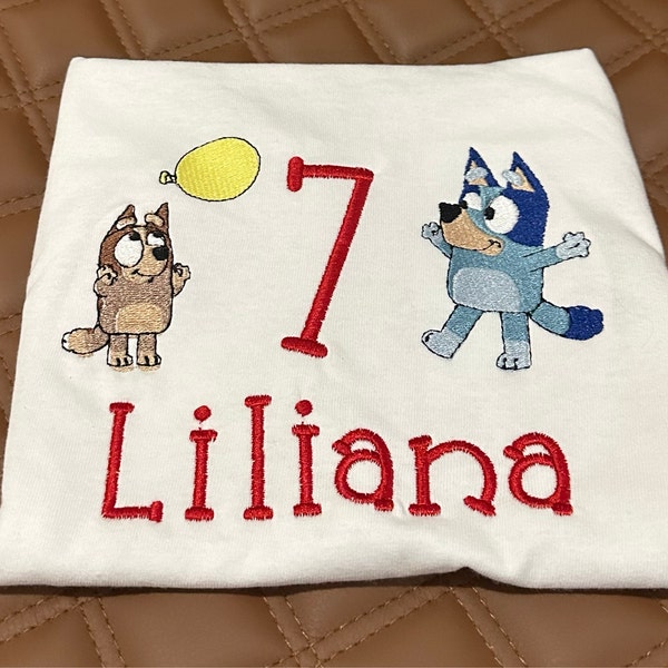 BLUEY 2 EMBROIDERY FILE - Etsy