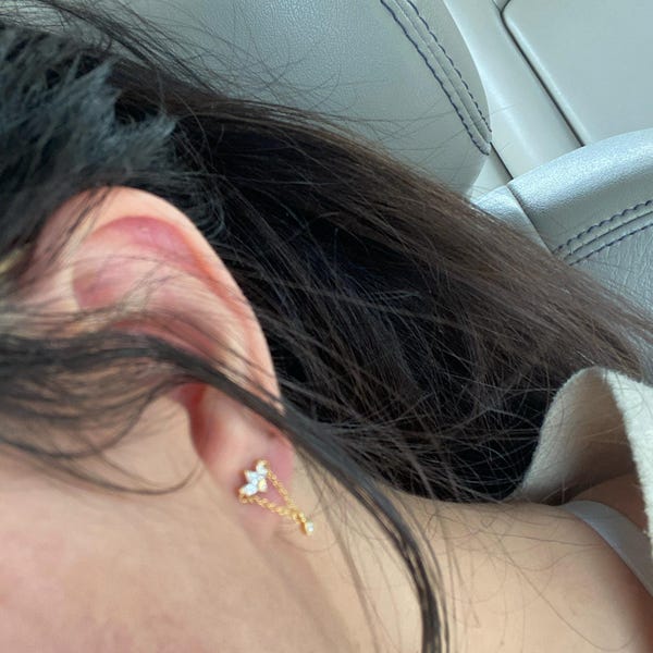 Hidden Helix Piercing 16g F136 Implant Grade Titanium Hammered Bar ...