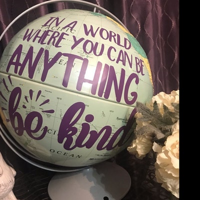 In a World Where You Can Be Anything Be Kind Classroom Door Vinyl Wall ...