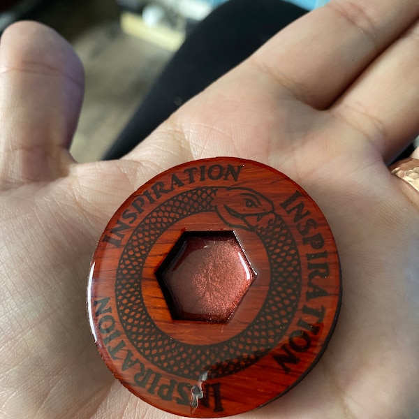 Inspiration Tokens Engraved Hardwood and Resin D&D 5E - Etsy