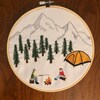 Camping Hand Embroidery Pattern - Camping Trip - PDF - Instant Download ...