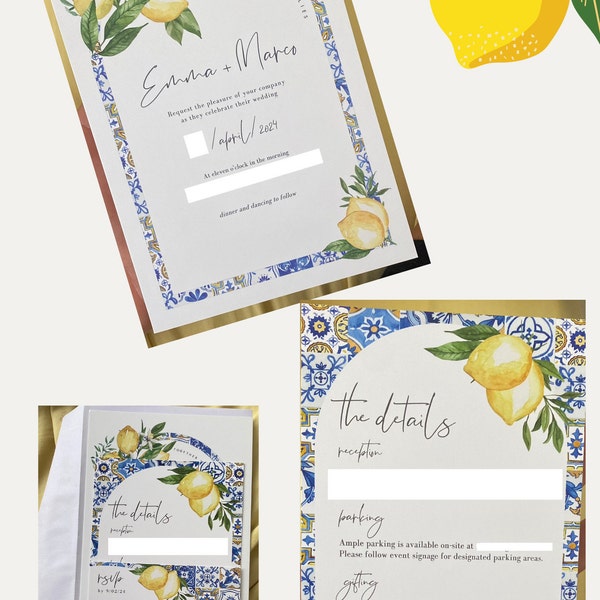 Handwritten Italian Menu Template, Lemons Wavy Menu Printable ...