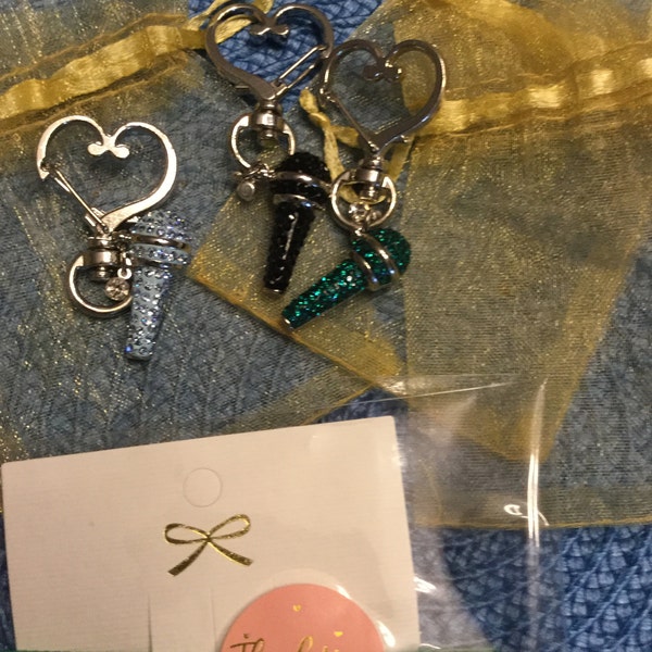Crystal Microphone Keychain(platinum-plated Keychain) / Swarovski ...