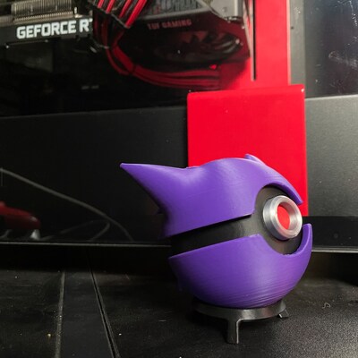 Gengar Pokeball Series 1 3D Printed Custom Pokeball - Etsy