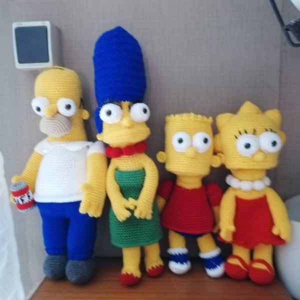 The Simpsons , Amigurumi Toy, Crocher Tutorial, Doll Pattern - Etsy