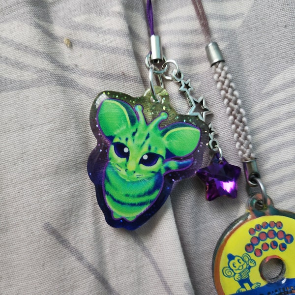 Boy Why You so Gnarp Gnap Alien Seal Alienposting Meme Glitter Acrylic Phone Charm - Etsy