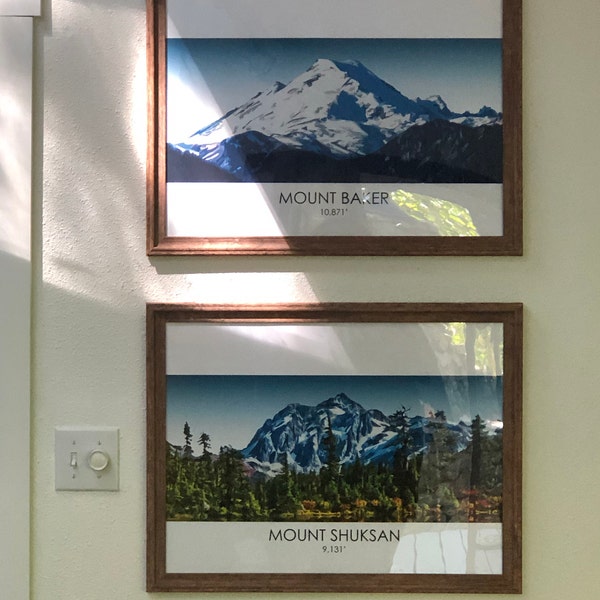 Mt Baker, Mt Baker Poster, Mt Baker Print, Mount Baker, Mount Baker ...