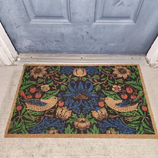 Colorful Doormat, Floral Front Door Decor, Fall Decor, Welcome Mat ...