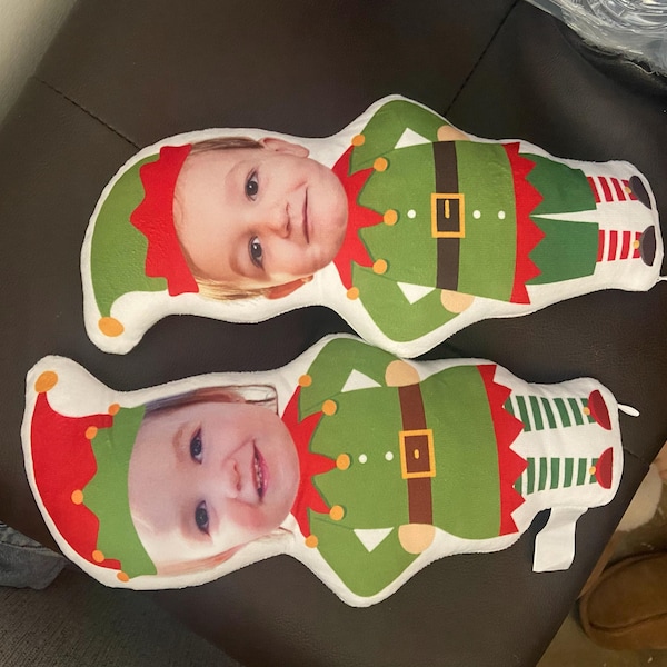 My Face Pillow Custom Personalized Photo Pillow Gift Christmas Elf ...