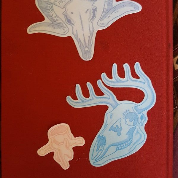 Bone Collection Stickies || Sticker Pack || Original, Black or Pastel ...