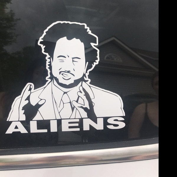 Ancient Aliens Meme Vinyl Decal Sticker Alien Wall Decal UFO Gift for ...