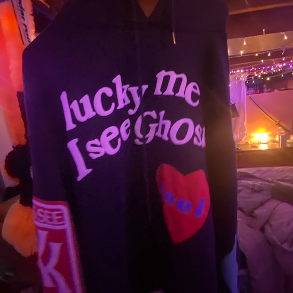 Kanye West LUCKY ME 3D Print Hoodie Unisex, I See Ghosts Hoodie, Cotton ...
